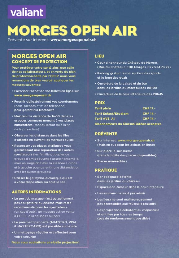 Morges : Cinéma Open Air - Daily Movies